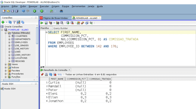 NVL, NVL2 e COALESCE no Oracle SQL: diferenças e exemplos