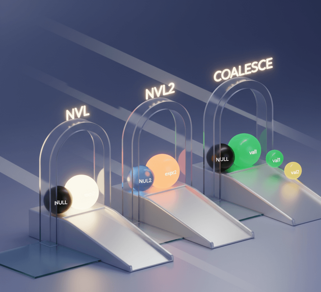 NVL, NVL2 e COALESCE no Oracle SQL: diferenças e exemplos