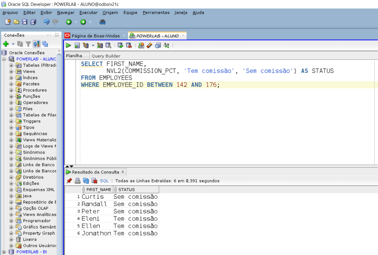 NVL, NVL2 e COALESCE no Oracle SQL: diferenças e exemplos